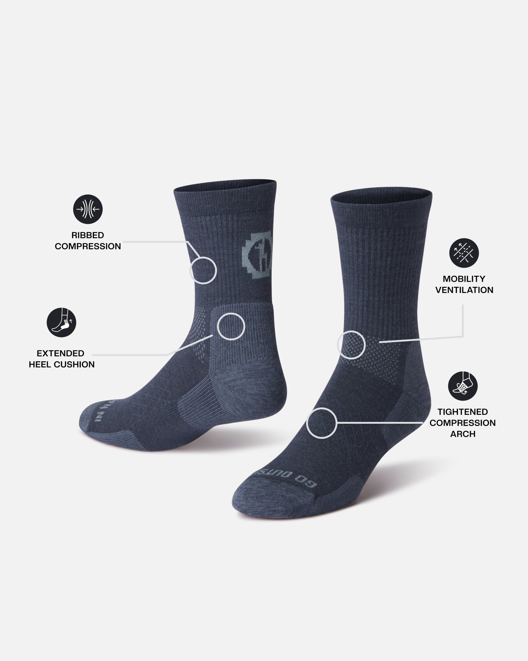 Trail 3/4 Crew Socks – PAKA®