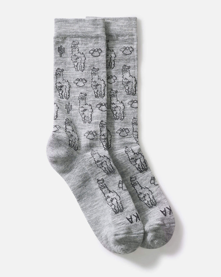 Essential Sebastian Crew Socks – Alpaca Pattern Socks – PAKA®